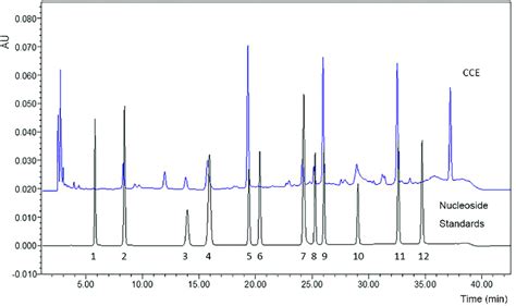 Chromatography Profile Of Nucleoside Standards Black Signal And C