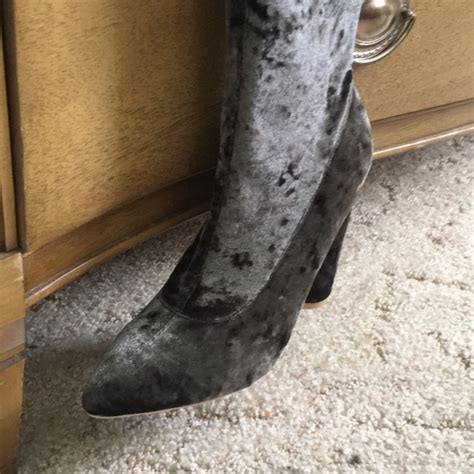 Nasty Gal Shoes Cape Robbin Thigh High Olive Velvet Boots Poshmark