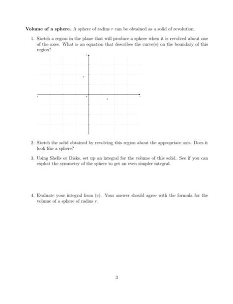 Solved Volume Of A Sphere A Sphere Of Radius R Can Be Chegg