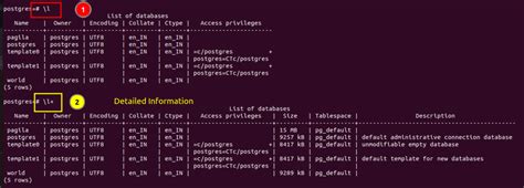 Postgresql Show All Databases And Tables Using Psql Mysqlcode