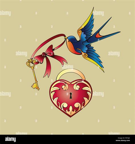 Old School Tattoo Symbols Stock Vector Image And Art Alamy