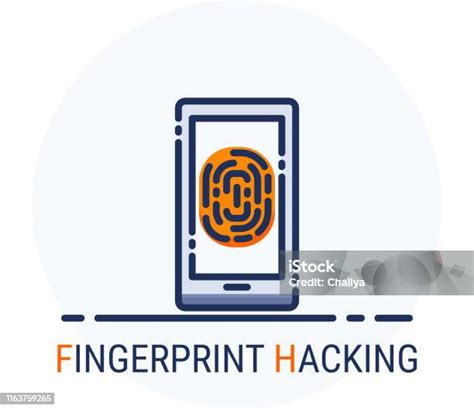 채워진 선 아이콘 스타일입니다 해커 사이버 범죄 공격 웹 디자인에 대한 지문 해킹 Ui Ux 모바일 웹 광고 잡지 책 포스터