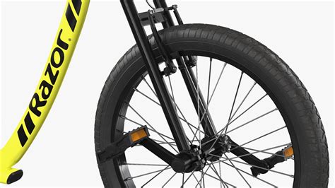 Razor DXT Drift Trike Yellow Rigged 3D Model 99 Max Free3D