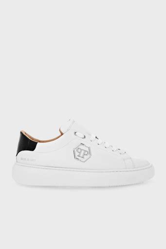 Philipp Plein Logolu Deri Sneaker Erkek Ayakkabı SACS MSC3810 PLE075N