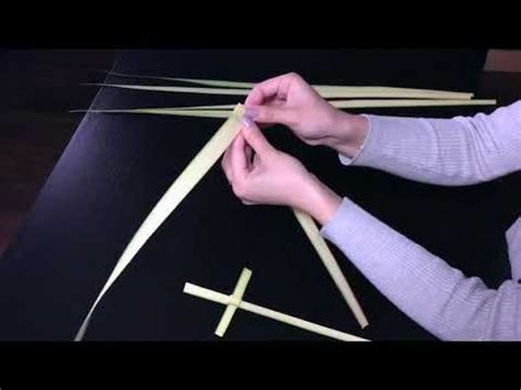 How To Make A Palm Cross Tutorial Palm Cross Palm Sunday Palm