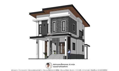 แบบบ้านโมเดิร์น P 1104 รับออกแบบบ้าน โกดังแบบบ้าน ดูแบบบ้านฟรี