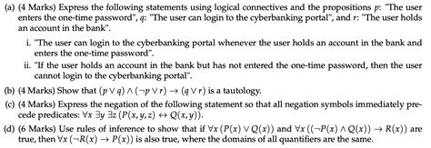 solved a 4 marks express the following statements