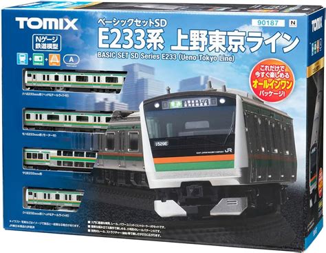 Tomix N Gauge Basic Set Sd E233 3000 Series Ueno Tokyo Line 90187