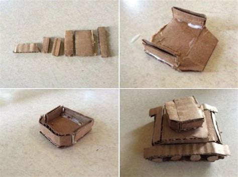 Модель танка из картона своими руками