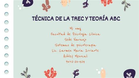 Trec Y Modelo Abc