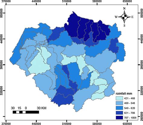 Average Rainfall Distribution Download Scientific Diagram