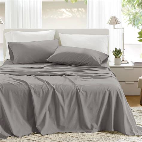 Comfort Spaces 100 Cotton Sheets Queen Breathable Ultra
