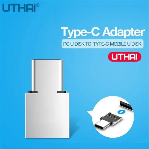 Uthai C21 Mini Type C Otg Adapter Usb Til Type C Grandado