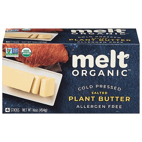 Melt Organic Plant Butter Salted Sticks 4 Ea Butter And Margarine