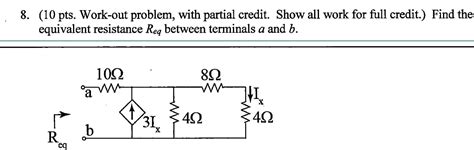 Solved 8 10 Pts Work Out Problem With Partial Credit
