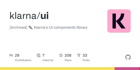 GitHub Klarna Ui Archived Klarna S UI Components Library