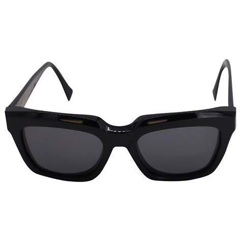 Céline Celine Polarized Square Sunglasses In Black Acetate Cellulose