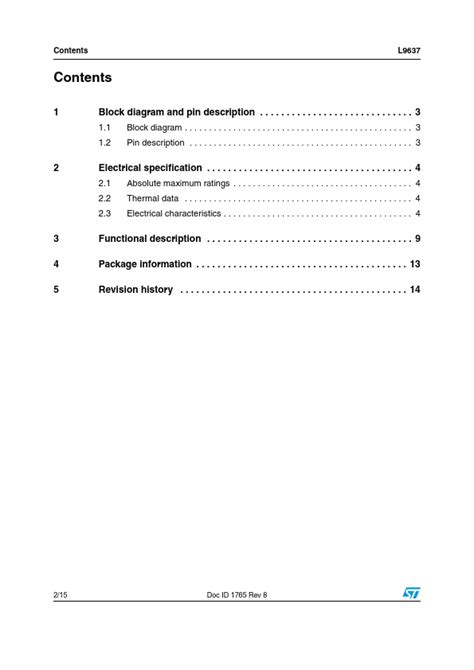 L9637d Datasheet Stmicroelectronics