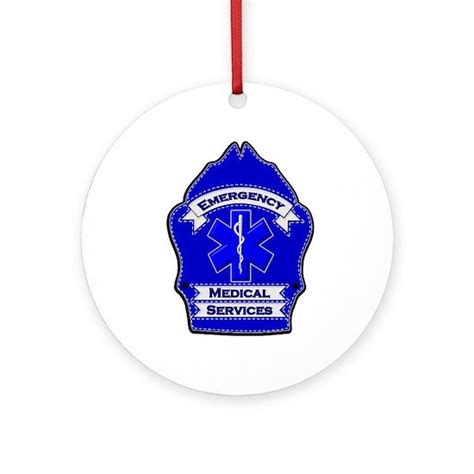 Ems Shield Blue Ornament Round By Jen717 Cafepress