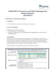 Hands On Experience With Wireshark Analyzing Web Protocol Course Hero