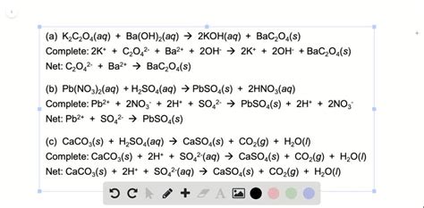 Solvedfrom The Balanced Molecular Equations Write The Complete Ionic