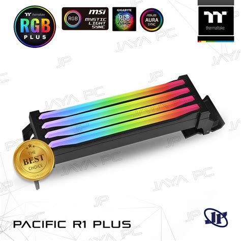 Jual Thermaltake Pacific R1 Plus Ddr4 Rgb Led Memory Ram Cover Lighting