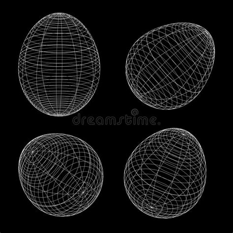 Wireframe Egg Stock Illustrations 657 Wireframe Egg Stock