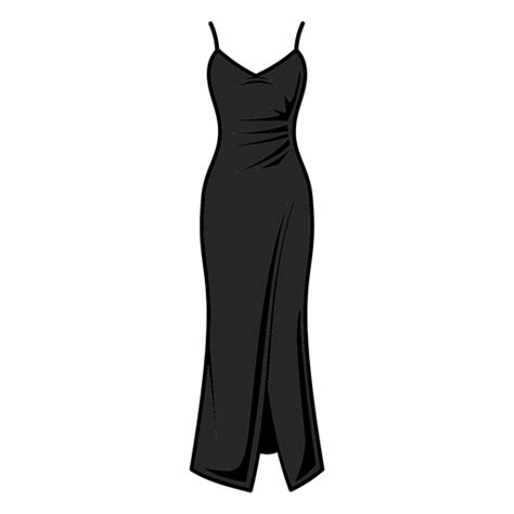 Black Dress Color Stroke Png And Svg Design For T Shirts