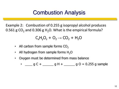 Determining Empirical Formula From Combustion Analysis Ppt Download