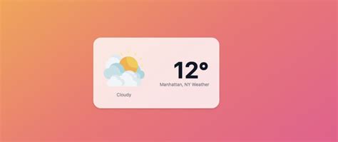 Weather Card With Tailwindcss