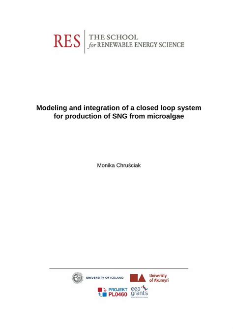 pdf modeling and integration of a closed loop system for production of dokumen tips