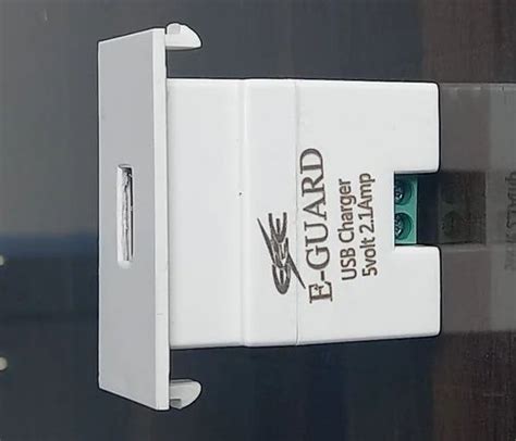 White Usb Socket 1 Module Modular Type Gold Series E Guard 5 Volt At Rs 179 Piece In