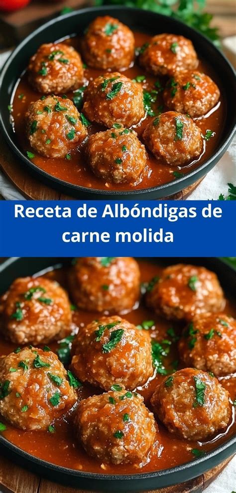 Receta de Albóndigas de carne molida Receta Receta de albóndigas de carne Albondigas