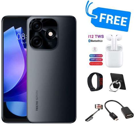 Tecno Spark 10C 6 56 IPS LCD 128Gb 4GB 5000mAh BUDS BRACELET OTG RING SELFIE Price From