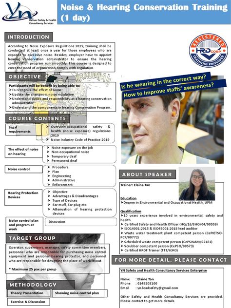 Noise And Hearing Conservation Training Pdf Occupational Safety And Health Noise
