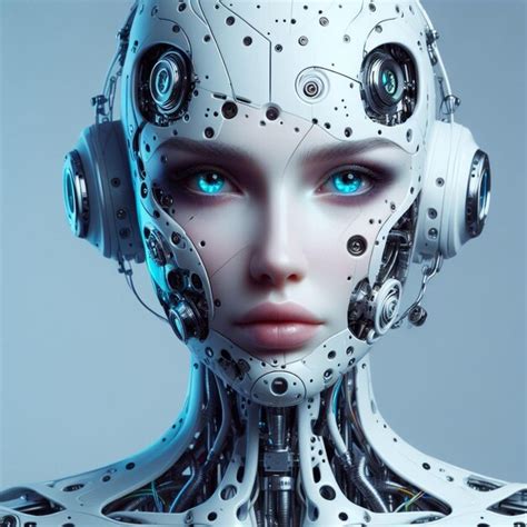 Premium Photo Cyberpunk Era Portrait Of A Woman