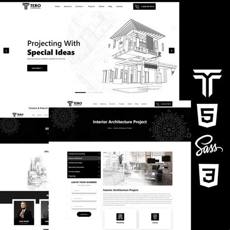 tero interior design html5 css3 theme website template