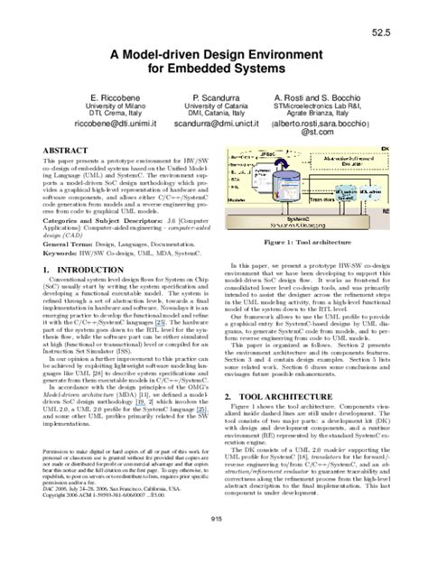 pdf a model driven design environment for embedded systems