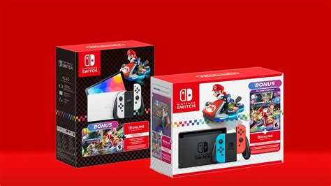 Nintendo Switch Oled Non Oled Mario Kart 8 Deluxe Bundle Announced For