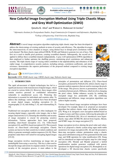 Pdf New Colorful Image Encryption Method Using Triple Chaotic Maps