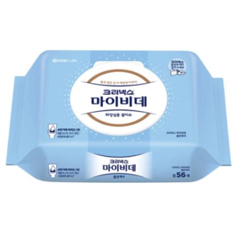 크리넥스 마이비데 클린케어 화장실용 물티슈 캡형 56매 [9팩] 에누리 가격비교