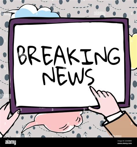 Writing Displaying Text Breaking News Conceptual Photo Special Report