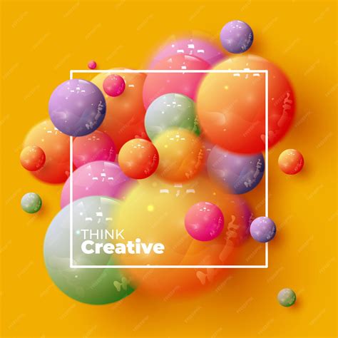 Premium Vector Abstract Background With Dynamic 3d Spheres Vector