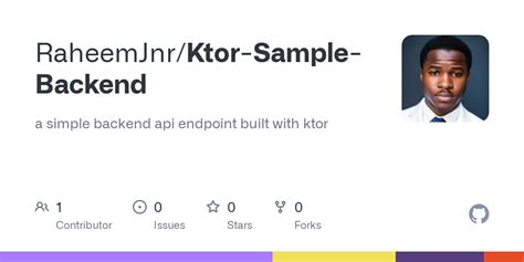 GitHub RaheemJnr Ktor Sample Backend A Simple Backend Api Endpoint