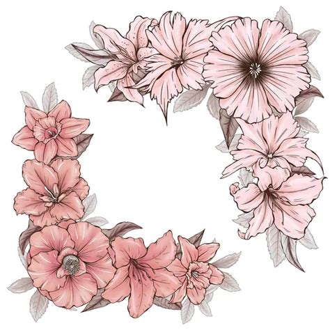 꽃장식 일러스트 스톡 사진 로열티 프리 꽃장식 일러스트 이미지 Depositphotos