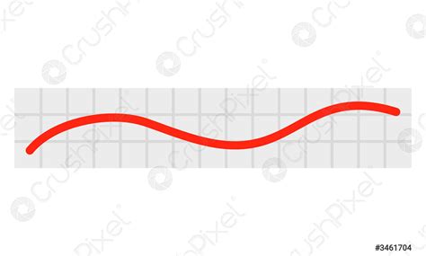 Red Linear Graph Chart Icon Flat Style Stock Vector 3461704 Crushpixel