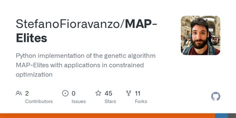 GitHub StefanoFioravanzo MAP Elites Python Implementation Of The Genetic Algorithm MAP Elites