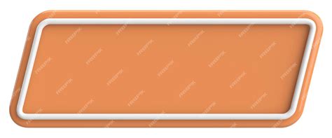 Premium Photo 3d Button Empty Button 3d Illustration