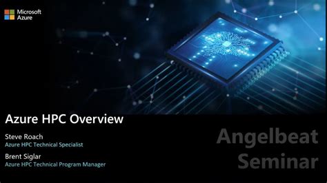 azure hpc overview with microsoft youtube