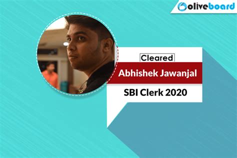 success story of abhishek jawanjal cleared sbi clerk 2020 oliveboard